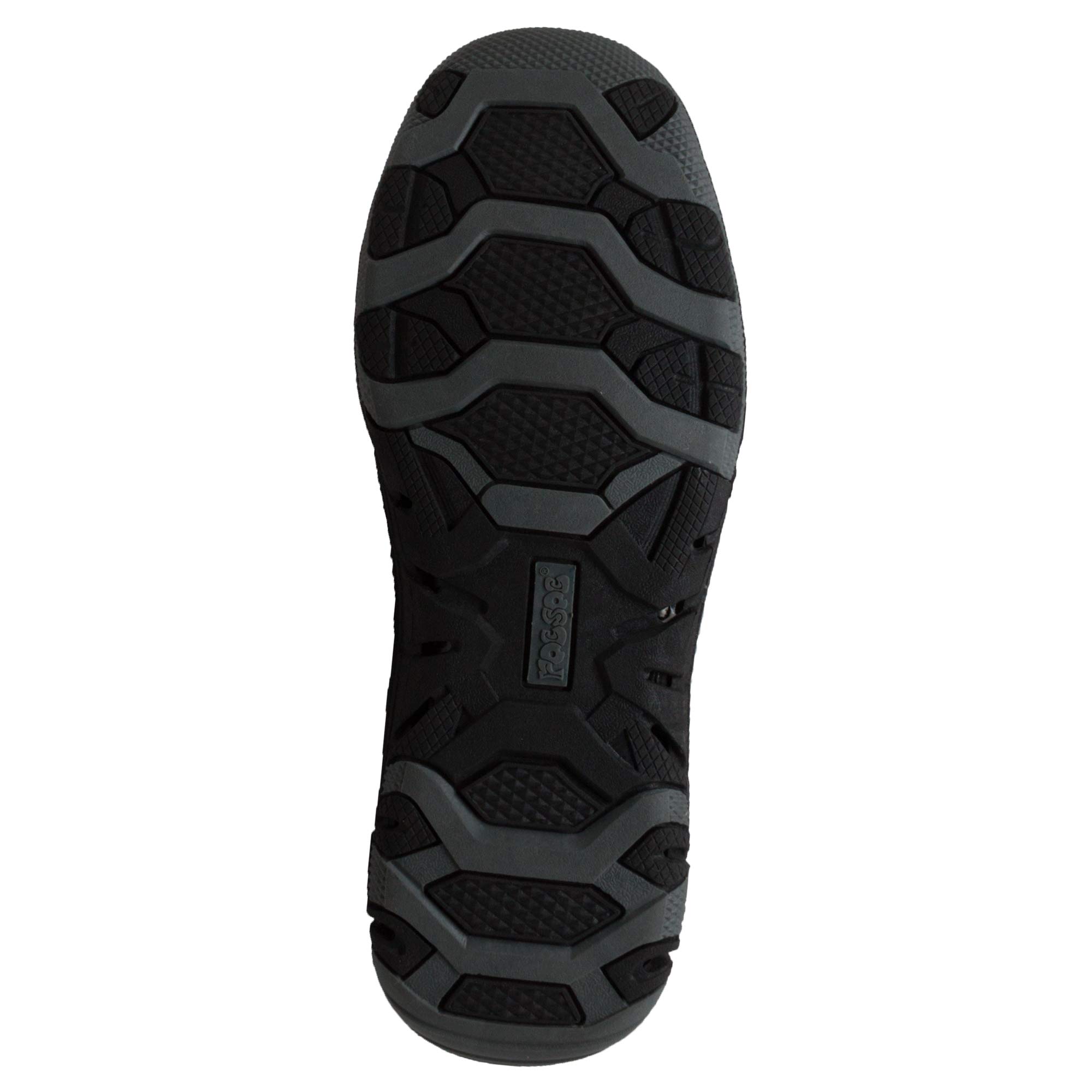 TECS Men's Swimming Shoe, Adjustable Velcro Ankle Strap for Snug Fit, TPU to Protect Sharp Objects and Comfort Insole Water Shoe for Men Grey/Black, Size 9