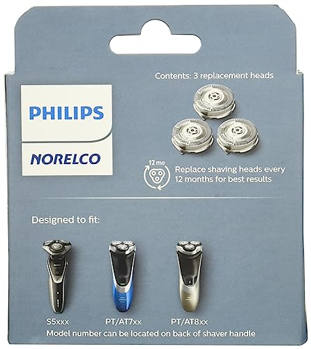 XUYAO SH50 Replacement Heads for Philips Norelco Series 5000 Shavers, SH50/52 MultiPrecision Blades OEM MADE IN NETHERLANDS, 6 Piece Set