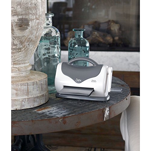 Sizzix, White and Gray 660950 Texture Boutique Embossing Machine,White/Gray