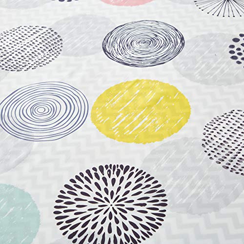 UOZZI BEDDING Printed 4 Pieces Girls Bed Sheets Set Queen Size 1500 Soft Brushed Microfiber Colorful Dots and Stripes Patterned Adult Bedding Set