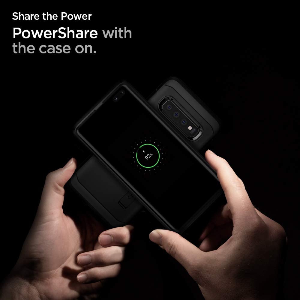 Spigen Tough Armor Designed for Samsung Galaxy S10 Plus Case (2019) - Black