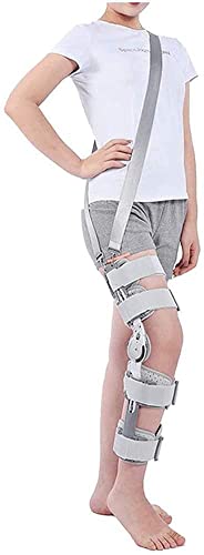 XBJYDMBDD ROM Knee Brace Hinged Knee Brace for Lower Extremity Knee meniscal Ligament Injuries Adjustable Knee Immobilizer