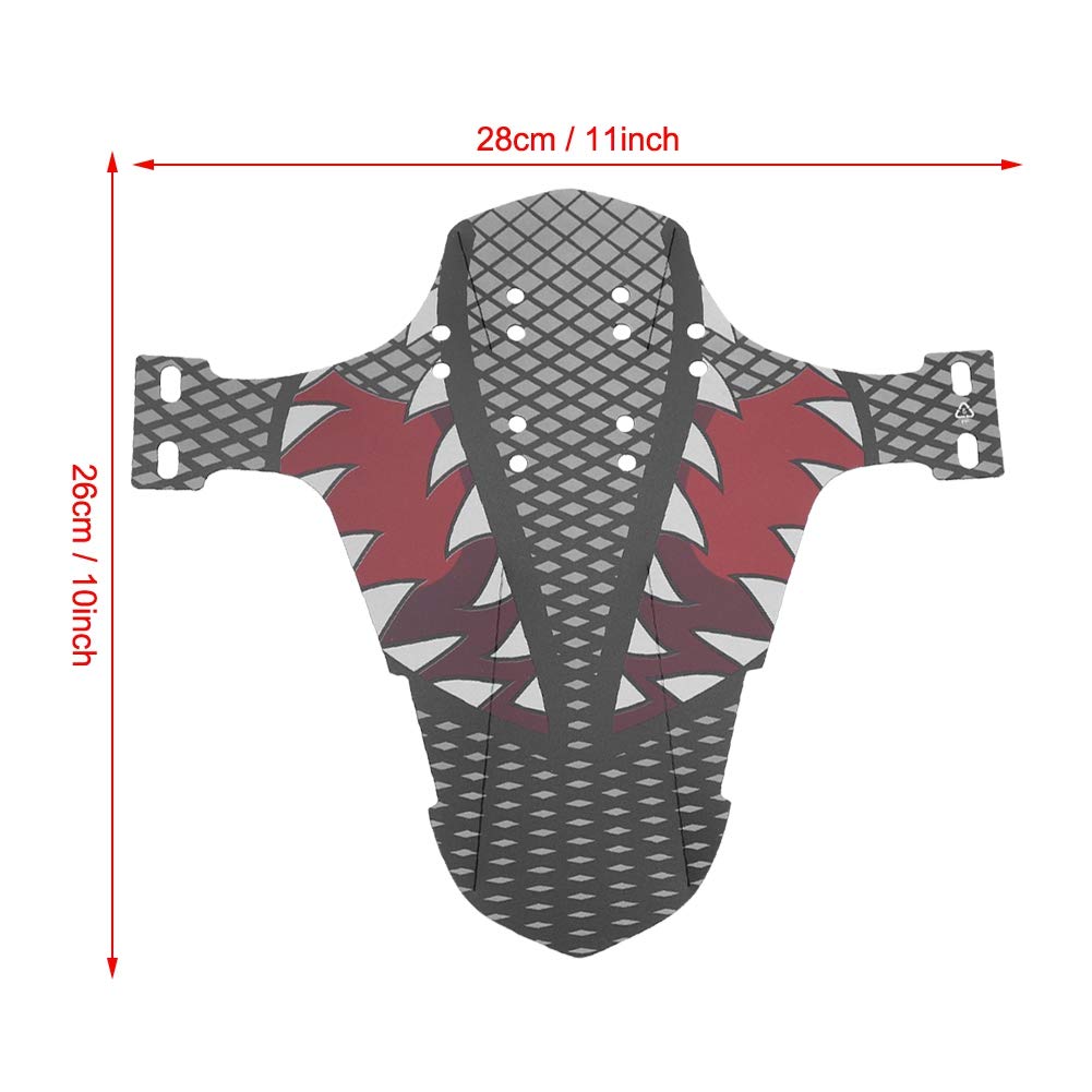 VGEBY1 Bicycle Mudguard Bicycle Rear Wheel Tire Mud Wings Road Mountain Bike Mud Guard Accessory with Cable Ties(B)