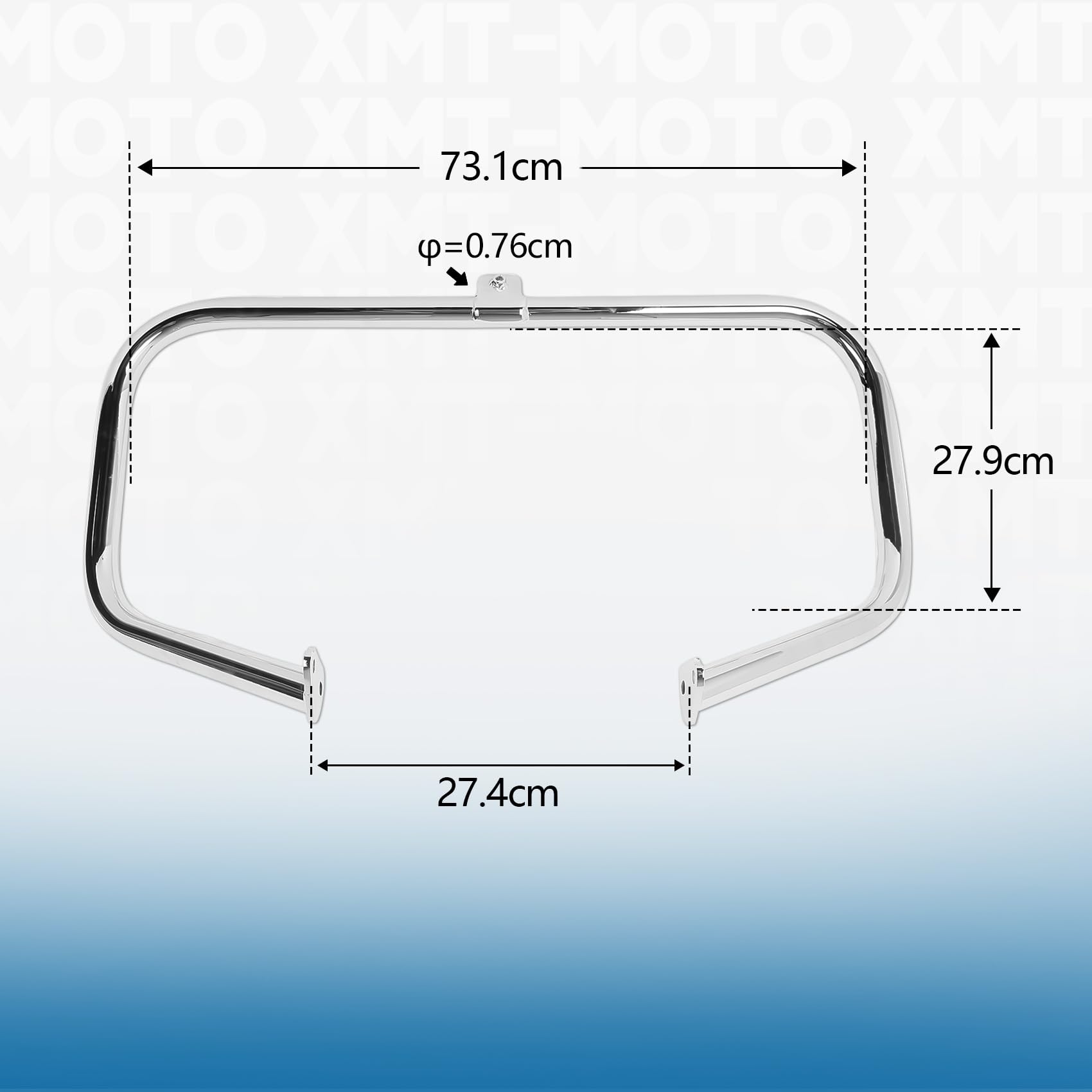XMT-Moto Engine Guard Highway Crash Bar fits for Harley Davidson Touring Road King Street Glide Electra Glide CVO and Trike Models 1997-2008,Replace for 49184-97,Chrome