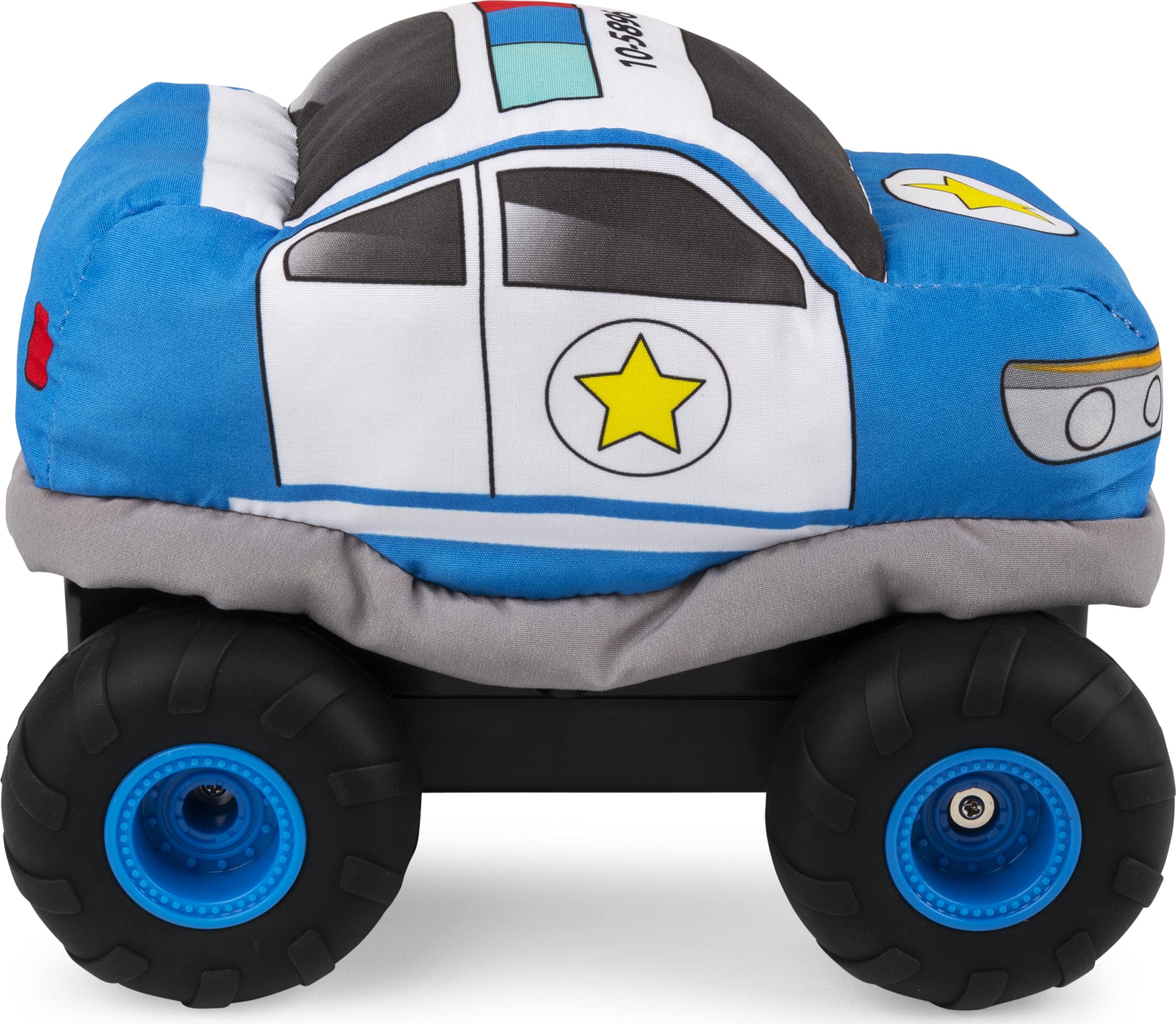 Spin Master Plush Power RC, Remote Control Police Car with Soft Body and 2-Way Steering, for Kids Aged 3 and Up