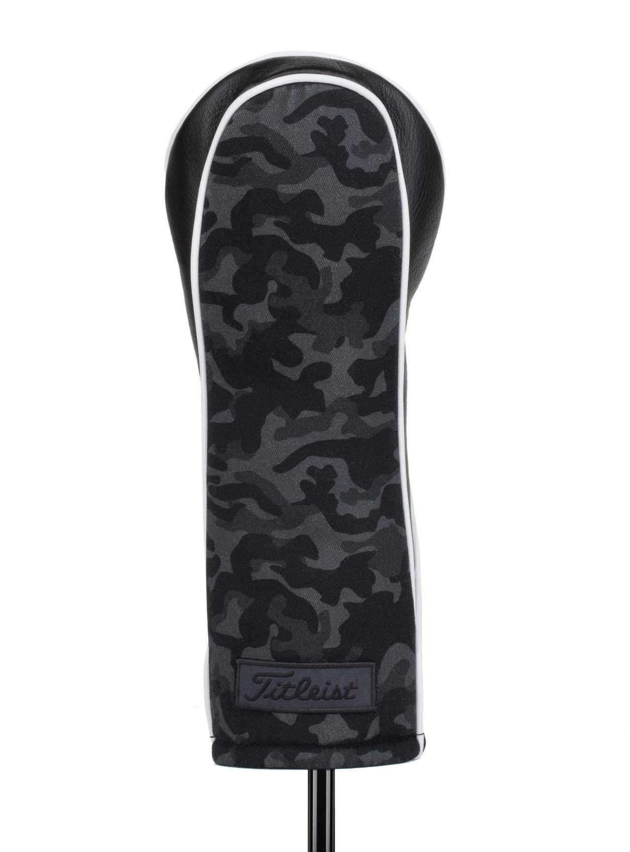 Titleist Golf Black Camo Leather & Cotton Twill Fairway Headcover Black
