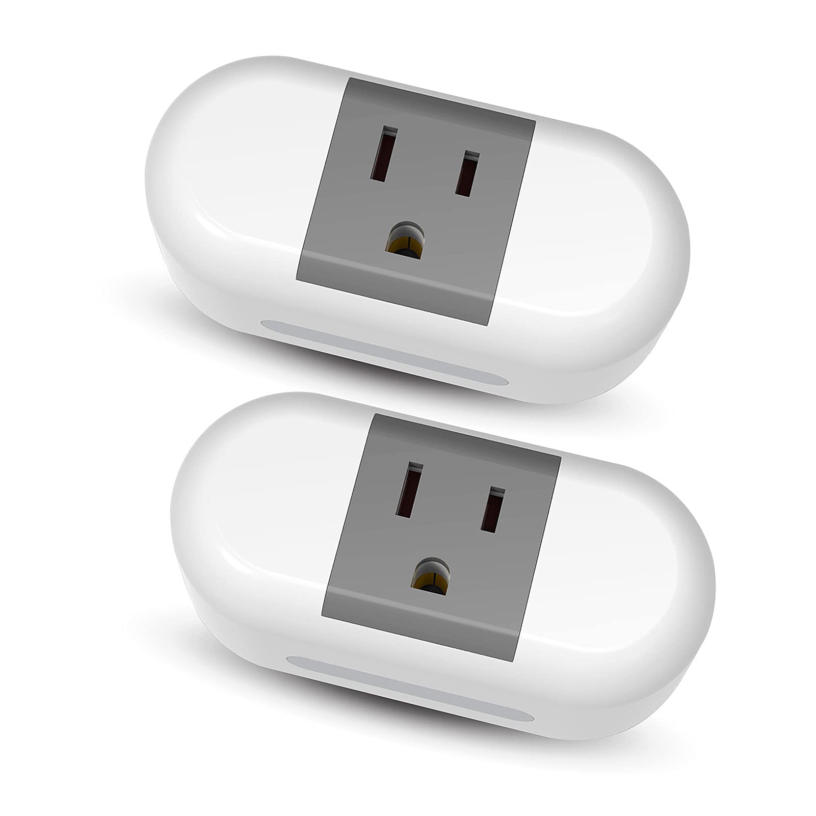 UCOMEN Smart Plug WiFi Outlet Mini Wall Charger Work with Alexa, Echo and Google Home &IFTTT, Night Light, Remote Control, Timer Function,2 Pack