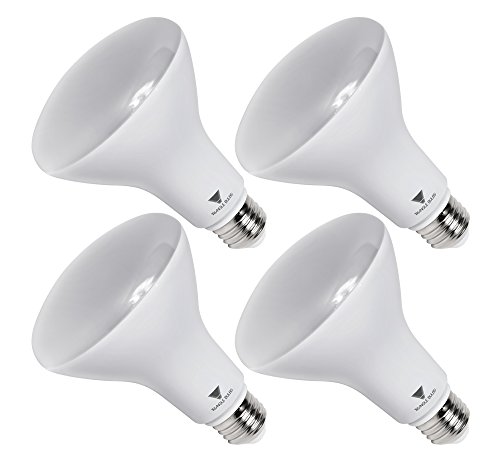 Triangle Bulbs (Pack Of 4) 8-Watt (65-Watt) BR30 LED Flood Light Bulb, Dimmable, UL Listed, Energy star certified,