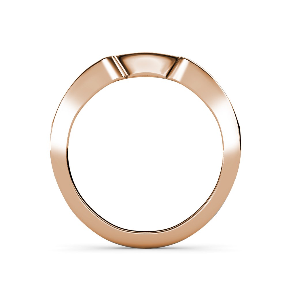 TriJewels Iolite & Natural Diamond Engagement Ring & Wedding Band Set 1.25 ctw 14K Rose Gold.size 9.0