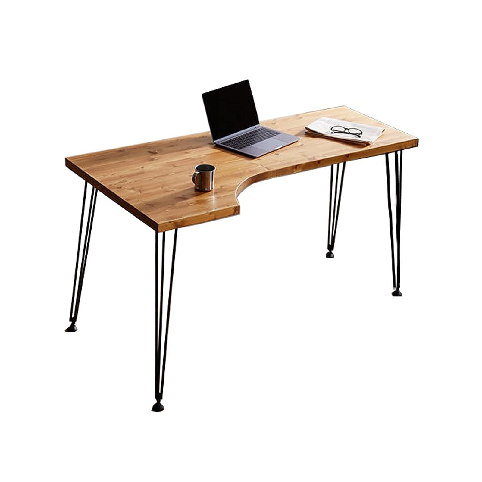 Writing Study Desk, Modern Minimalist Wooden Desk L-shaped PC Laptop Desk Home Corner Table Working Study Table, Stable Metal Bracket, Easy To Install ,Computer Workstation for Home & Office ( Size :