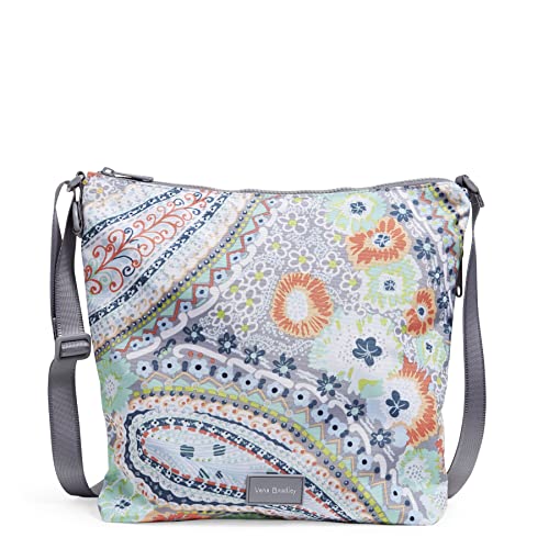 Vera Bradley Women's Recycled Lighten Up Reactive Hipster Crossbody Purse, Citrus Paisley, One Size