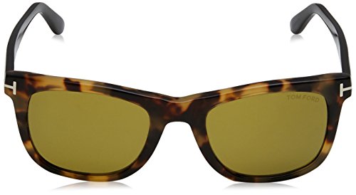 Tom Ford FT0336 55N Coloured Havana Leo Square Sunglasses Lens Category 2 Size