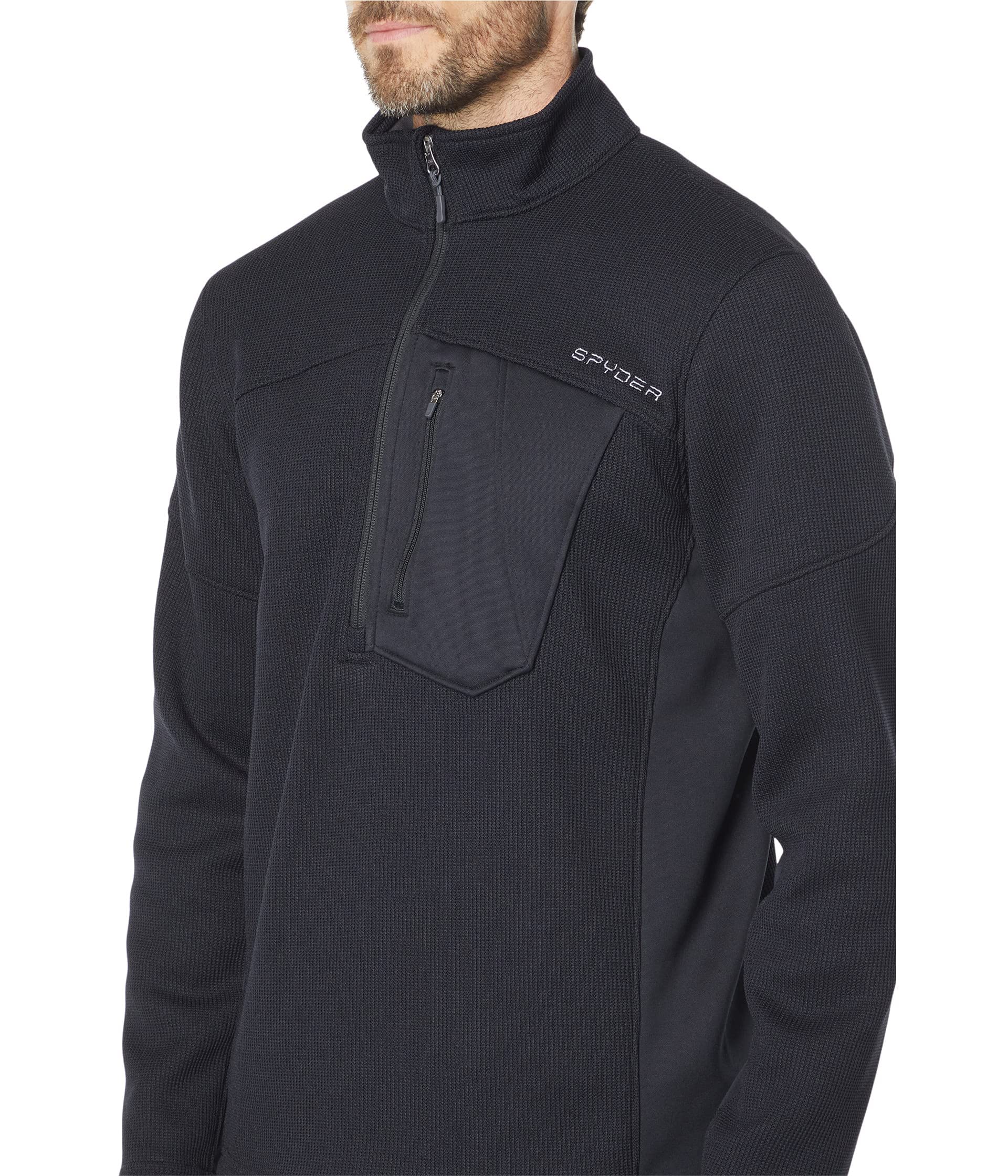 Spyder Men's Bandit Hybrid 1/2 Zip Mid Layer Jacket