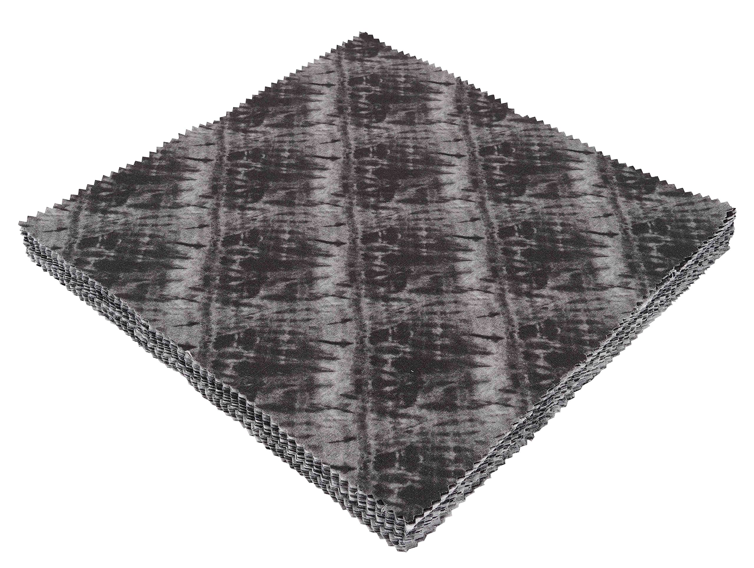 Soimoi Precut 10-inch Chihuahua & Dot Prints Cotton Fabric Bundle Quilting Squares Charm Pack DIY Patchwork Sewing Craft- Black