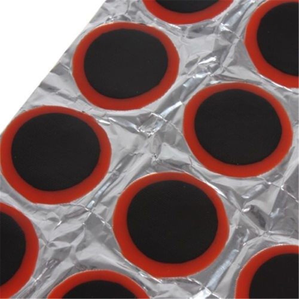WSERE 96 Pieces Rubber Bike Tire Patch Bicycle Tyre Tires Patches Patching Repair Kit Heavy Duty, Simple Operation and High Efficiency