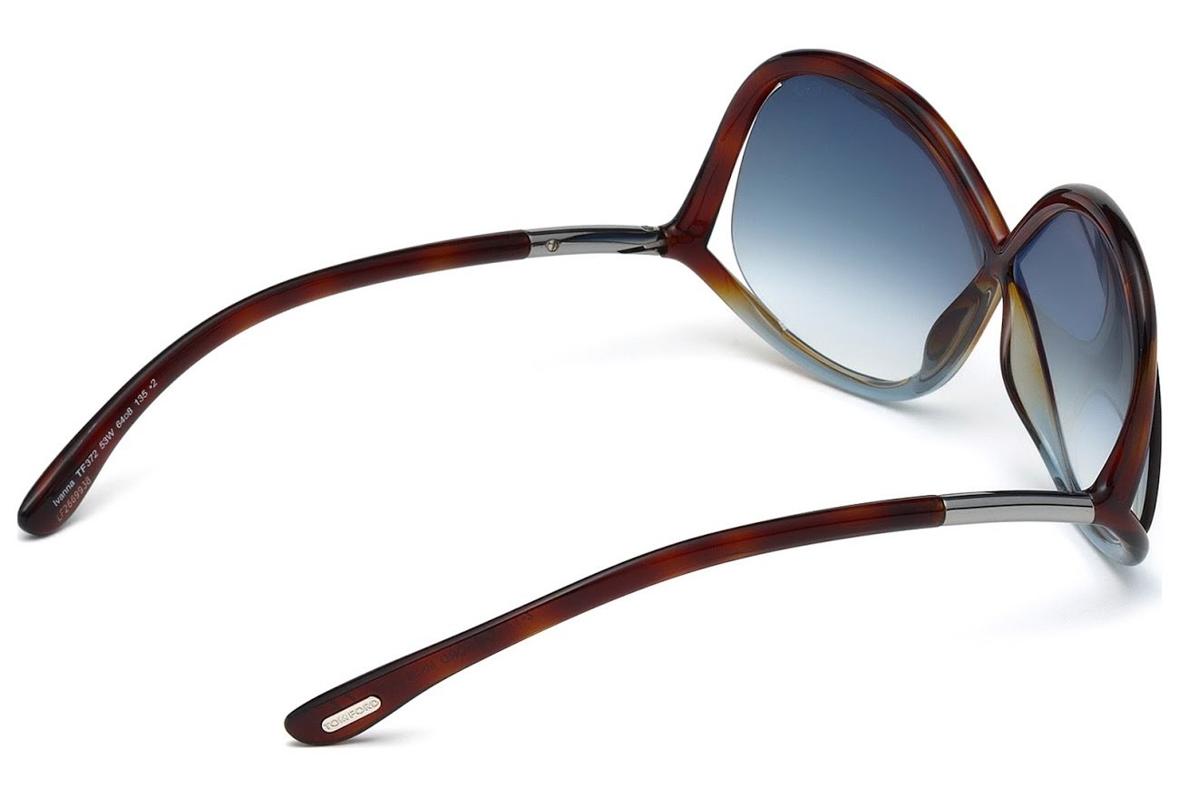 Tom Ford TF 372 Ivanna 53W Havana Brown Sunglasses