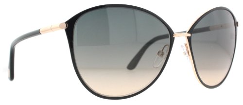 Tom Ford FT0320 Sunglasses - Shiny Rose Gold Frame, Gradient Smoke Lenses, 59 mm Lens FT03205928B