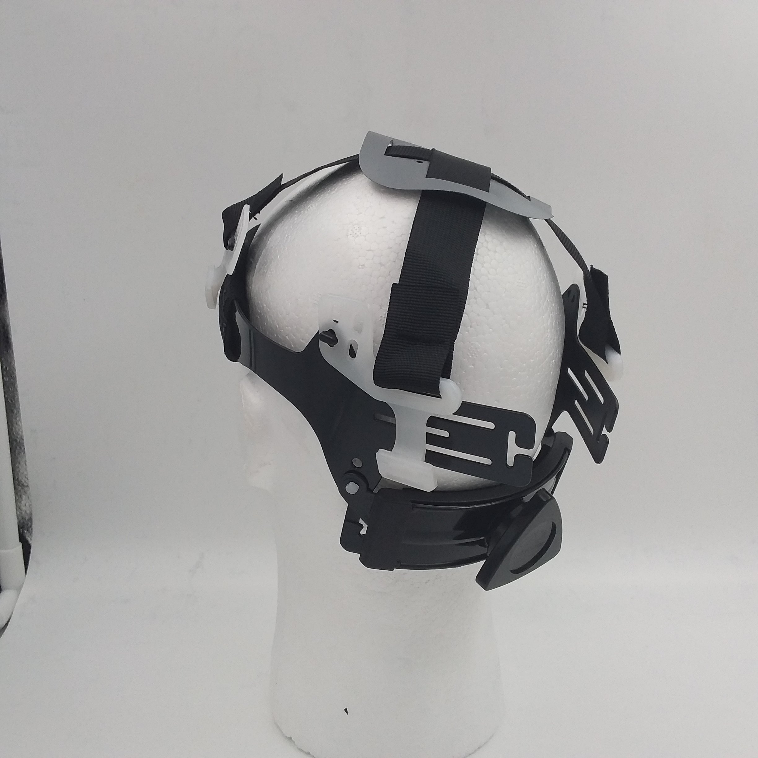 Wet Works Imaging Customized Pyramex Full Brim Hi Vis Green Urban Camo Hard Hat with Ratcheting Suspension