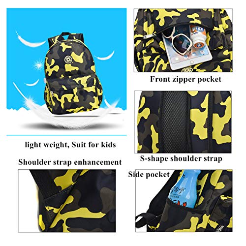VIDOSCLA Mini Camouflage School Backpack for Boys Preschool Toddler Kids Backpack