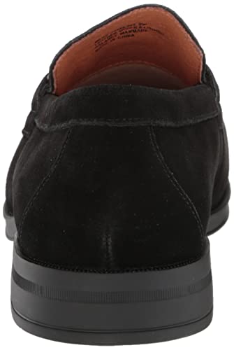 STACY ADAMS mens Paragon Slip on Loafer, Black Suede, 11.5 US