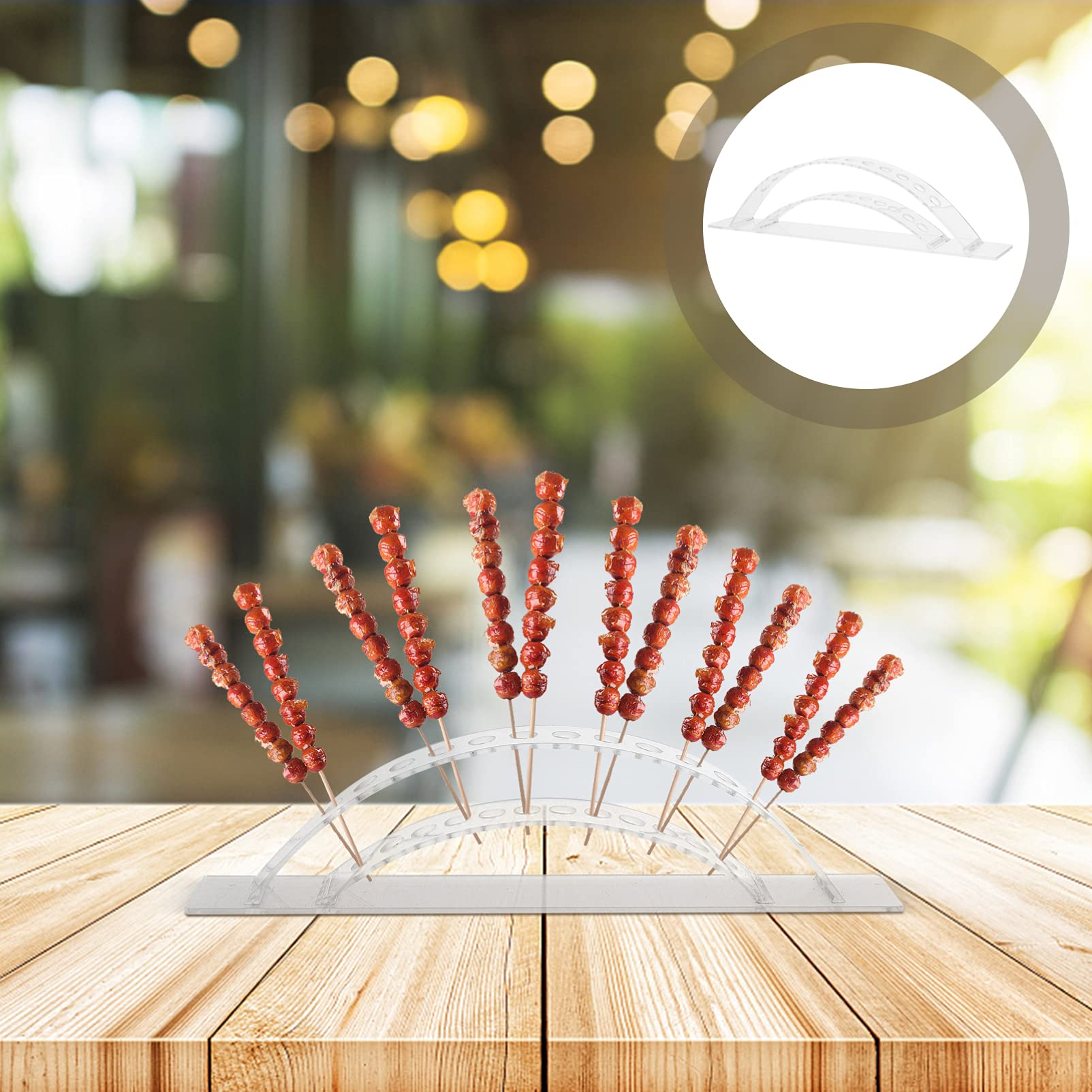 Yardwe Lollipop Display Stand Acrylic Lollipop Holder Arch Cake Pop Stand Candy Table Display for Weddings Baby Showers Birthday Party Halloween Christmas Transparent