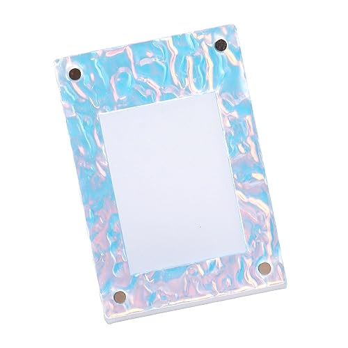 Tabletop Picture Frame, Simple Cleaning Picture Frame, Stable and Sturdy Placement, Custom Clear Acrylic for Movie Tickets (Dazzling Color (Stone Head Pattern))