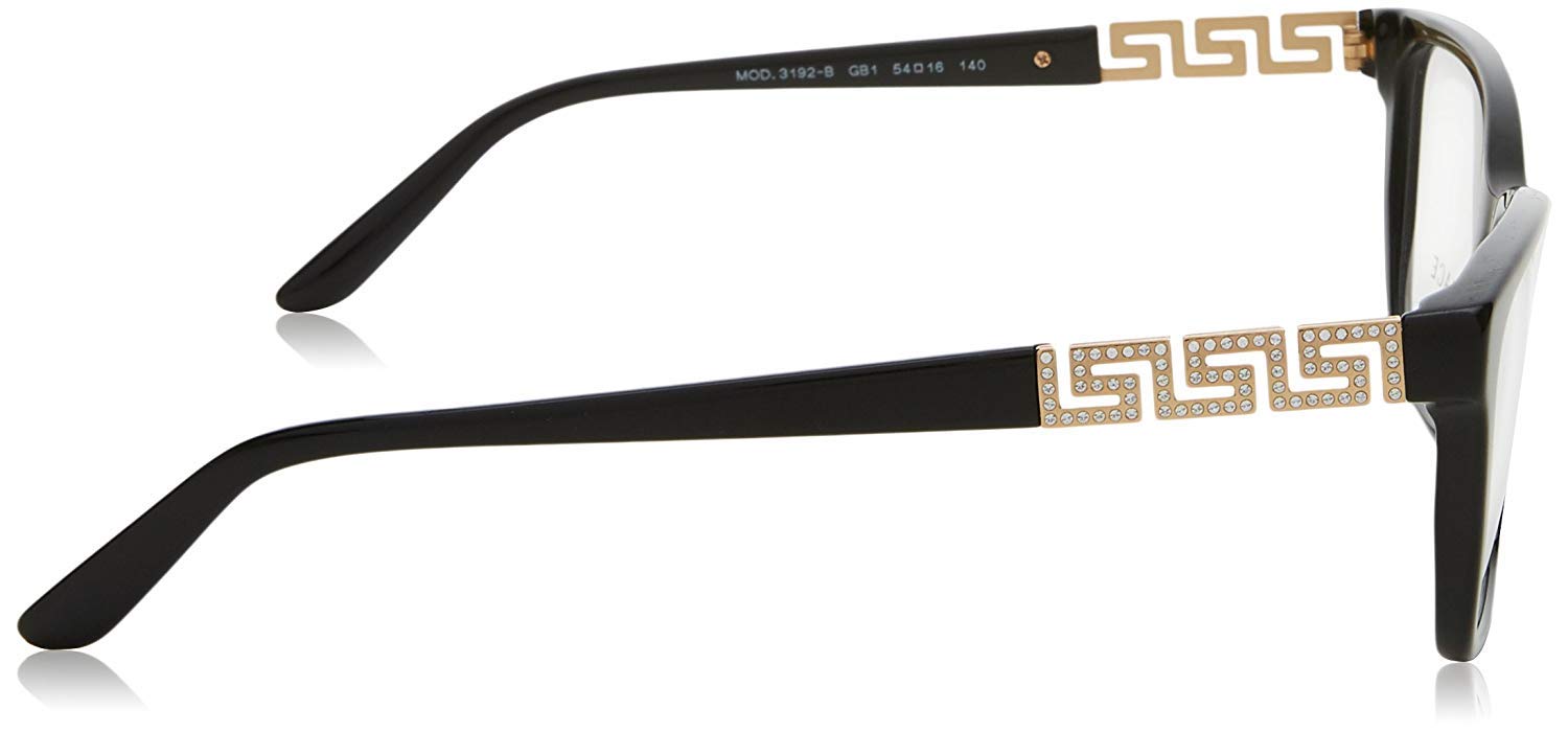 Versace VE3192B Eyeglass Frames GB1-54 - Black VE3192B-GB1-54