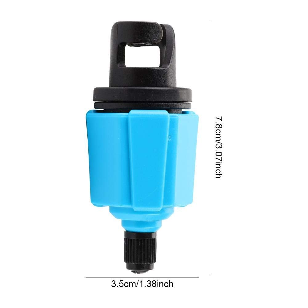Zerone Inflator Valve Adapter, Inflatable Boat Pump Air Refill Regulator Accessory for Paddle Board Inflatable Canoe Kayak Boat(Blue)