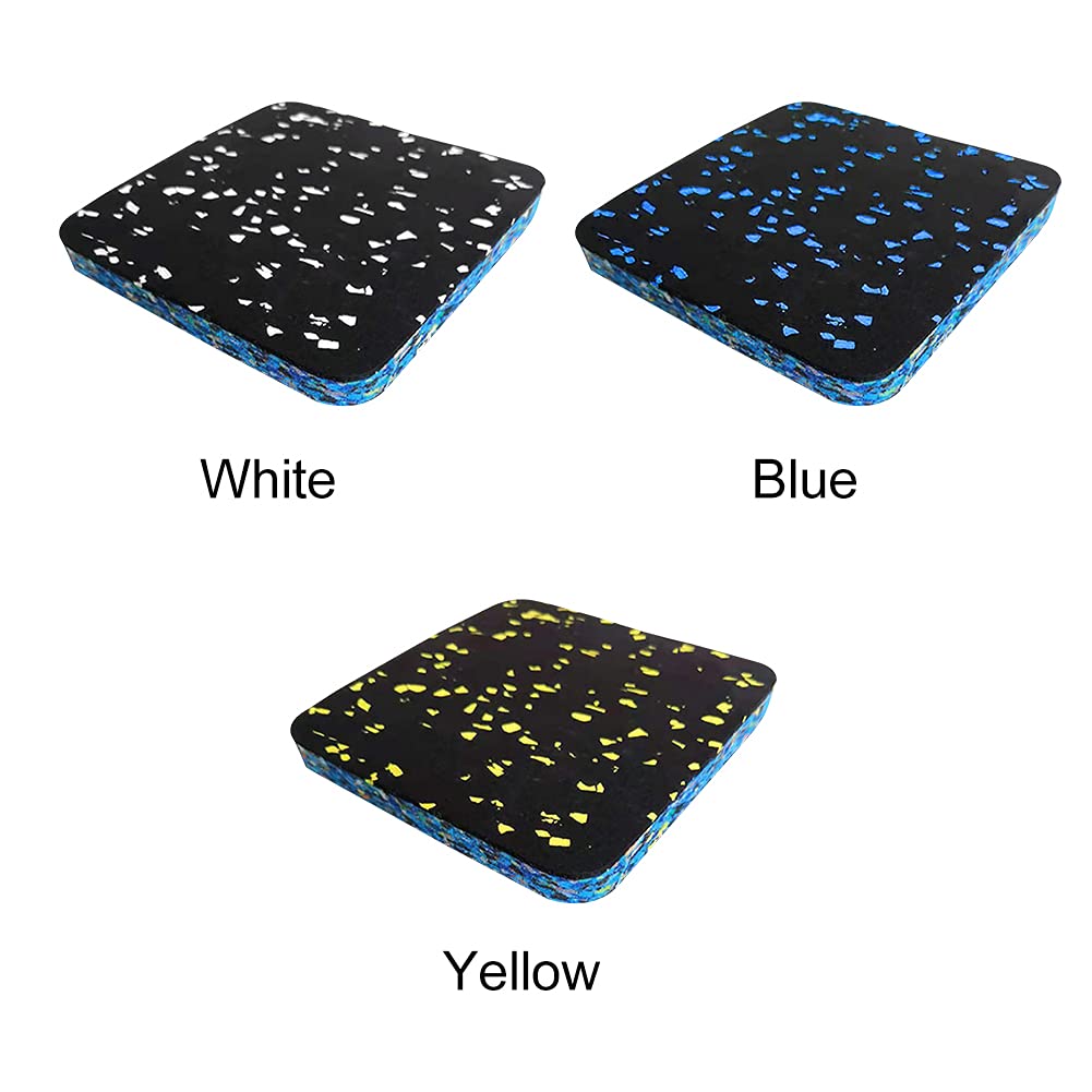 Treadmill Mat, Exercise Equipment Mat with High Density Rubber, Sound Insulation Protective Anti-Slip Treadmill Pad for Hardwood Floors & Carpets(4pcs Blue)
