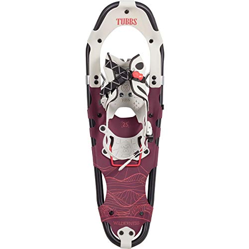 Tubbs Women's Wilderness Day Hiking Snowshoes, Maroon/Black, 30 in.