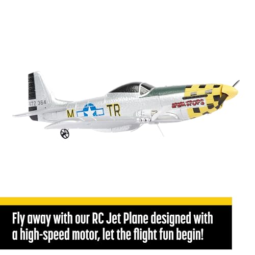 Top Race Remote Control Airplane | RC Plane 4 Channel Ready to Fly RC Planes for Adults, Advanced RC Foam Blimps for Adults, Remote Control Airplane Spitfire Shark Mouth TR-S55