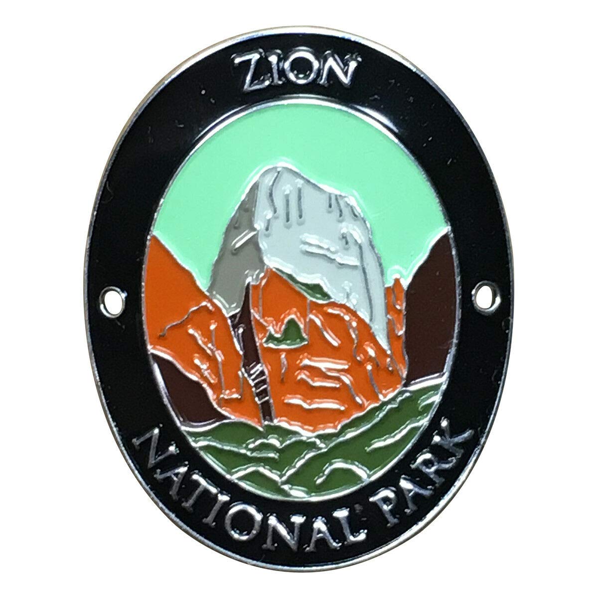 Zion National Park Walking Hiking Stick Medallion - Utah