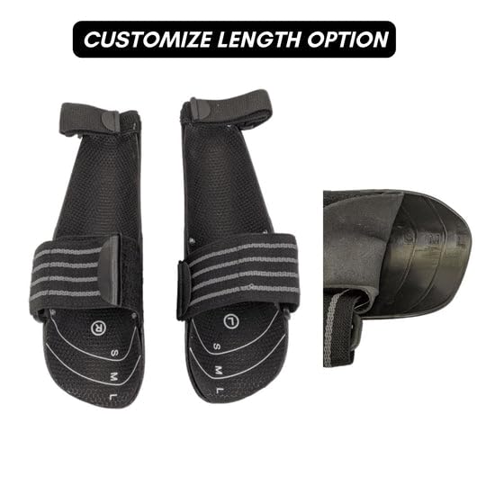 Zipline Ski Racing Forearm Guard Protector - US Ski Team Official Supplier (Black Carbon)