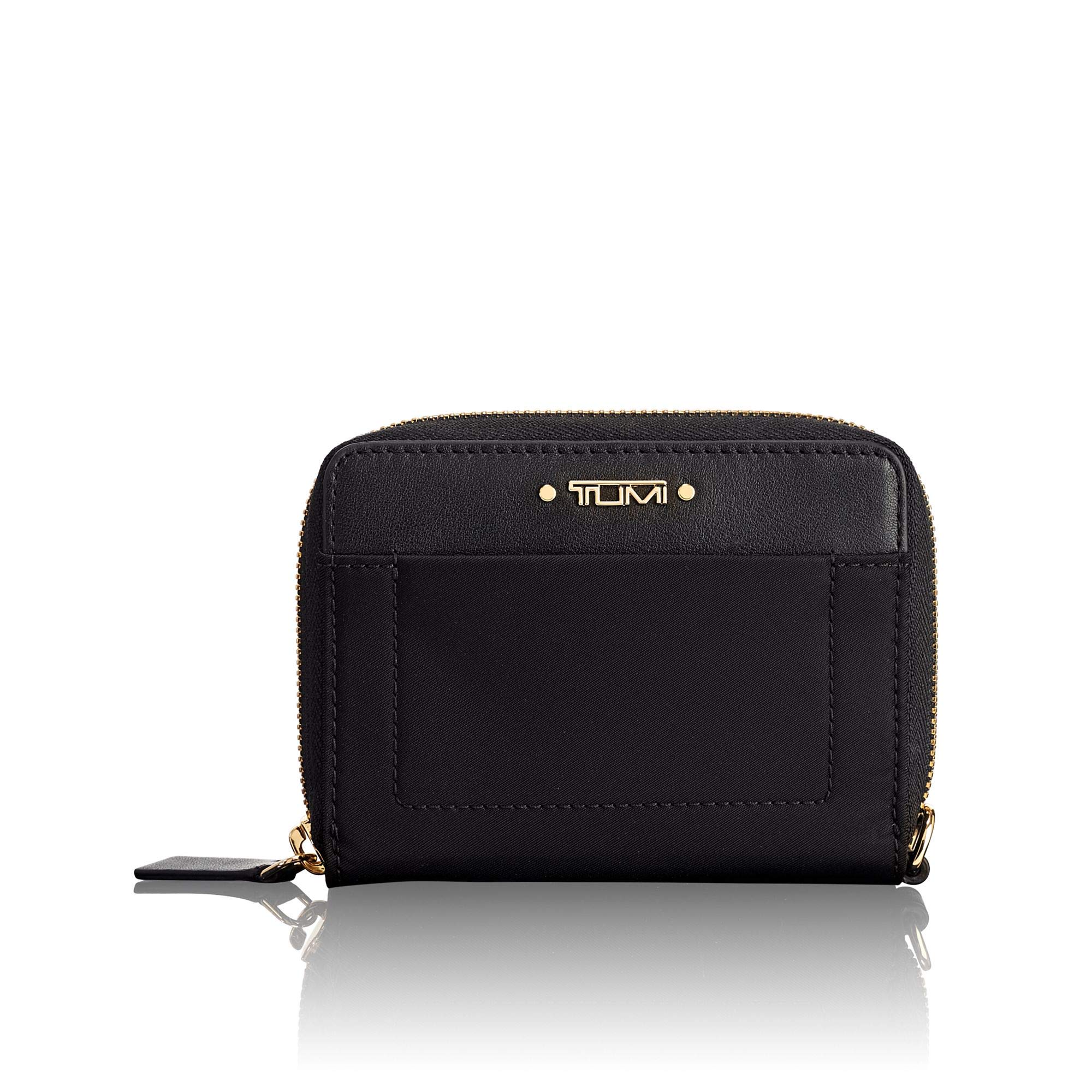 TUMI - Voyageur Tri-Fold Zip-Around Wallet - Compact Card Holder for Women - Black