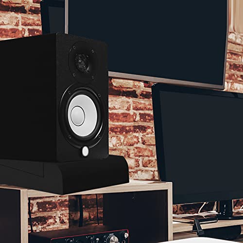 Studio Monitor Isolation Speaker Pads for 5 Inch Speakers, High Density Audio Acoustic Noise Isolation Platform Foam Pads Fit Most Speaker Stands - 2 Pads