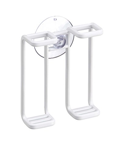 YAMAZAKI home 2530 Toothbrush Holder-Suction Cup Organizer for Bath, One Size, White