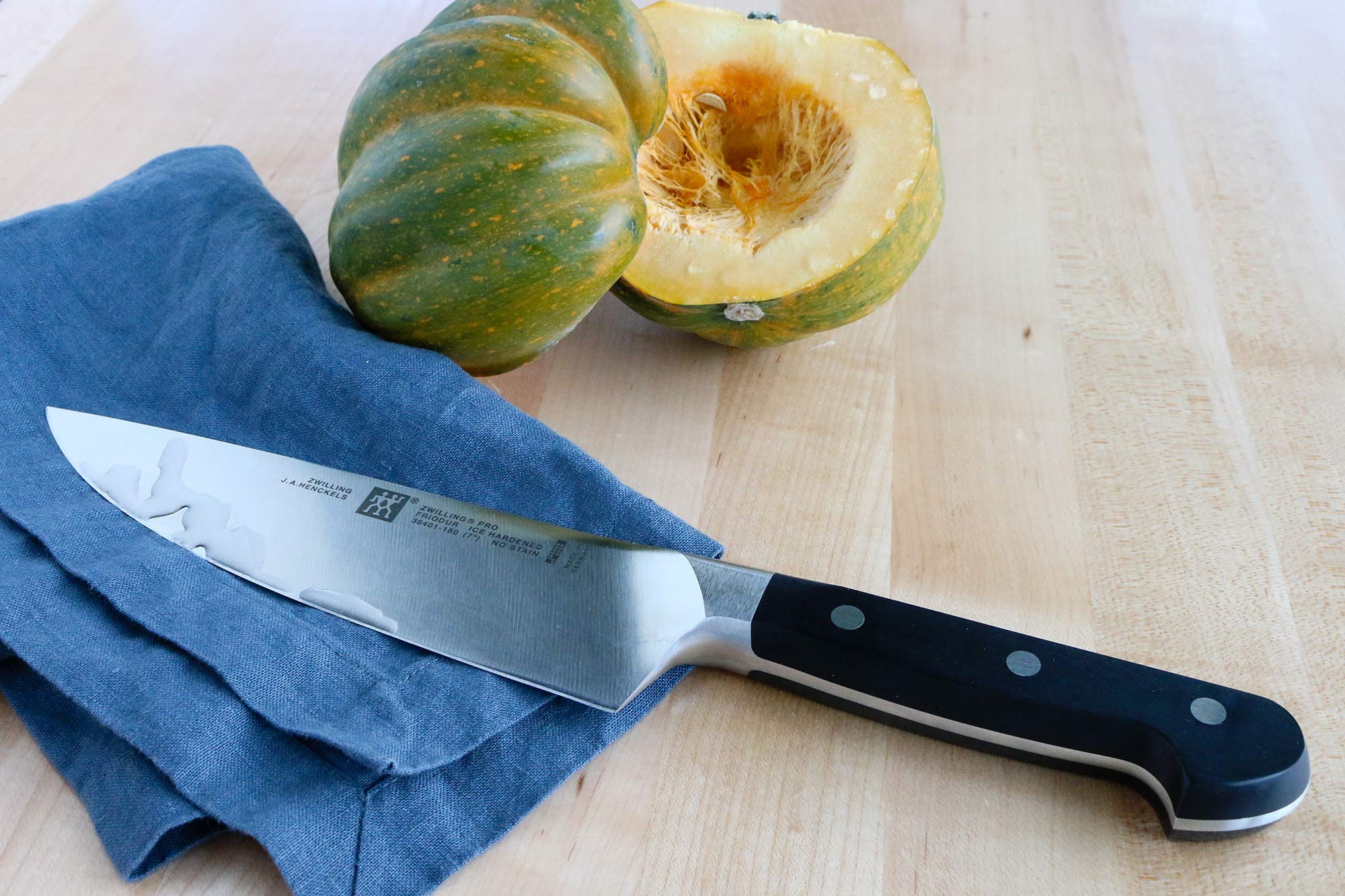 ZWILLING J.A. Henckels 38401-183 Chef's Knife, 7", Black/Stainless Steel