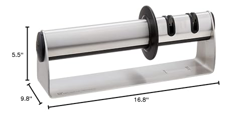 ZWILLING TWINSHARP Duo Stainless Steel Handheld Knife Sharpener, 9.5"
