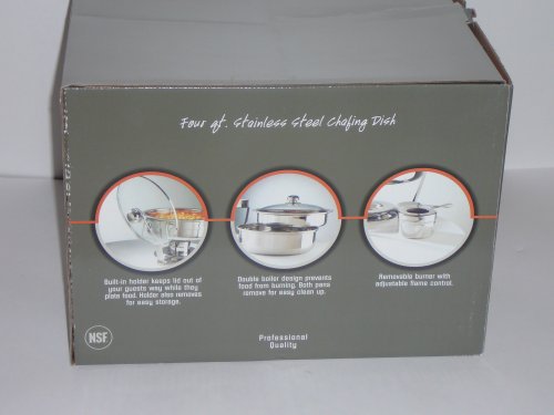 Stainless Steel 4 Qt. Chafing Dish