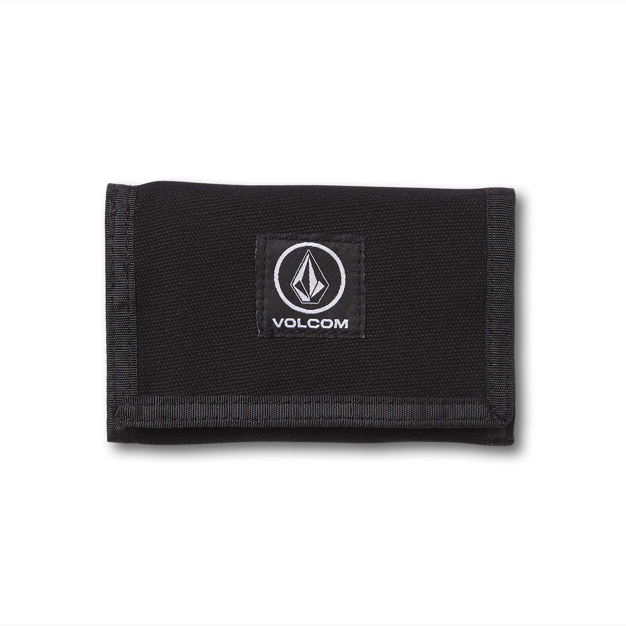 Volcom mens Box Stone Trifold Wallet, Black, One Size US