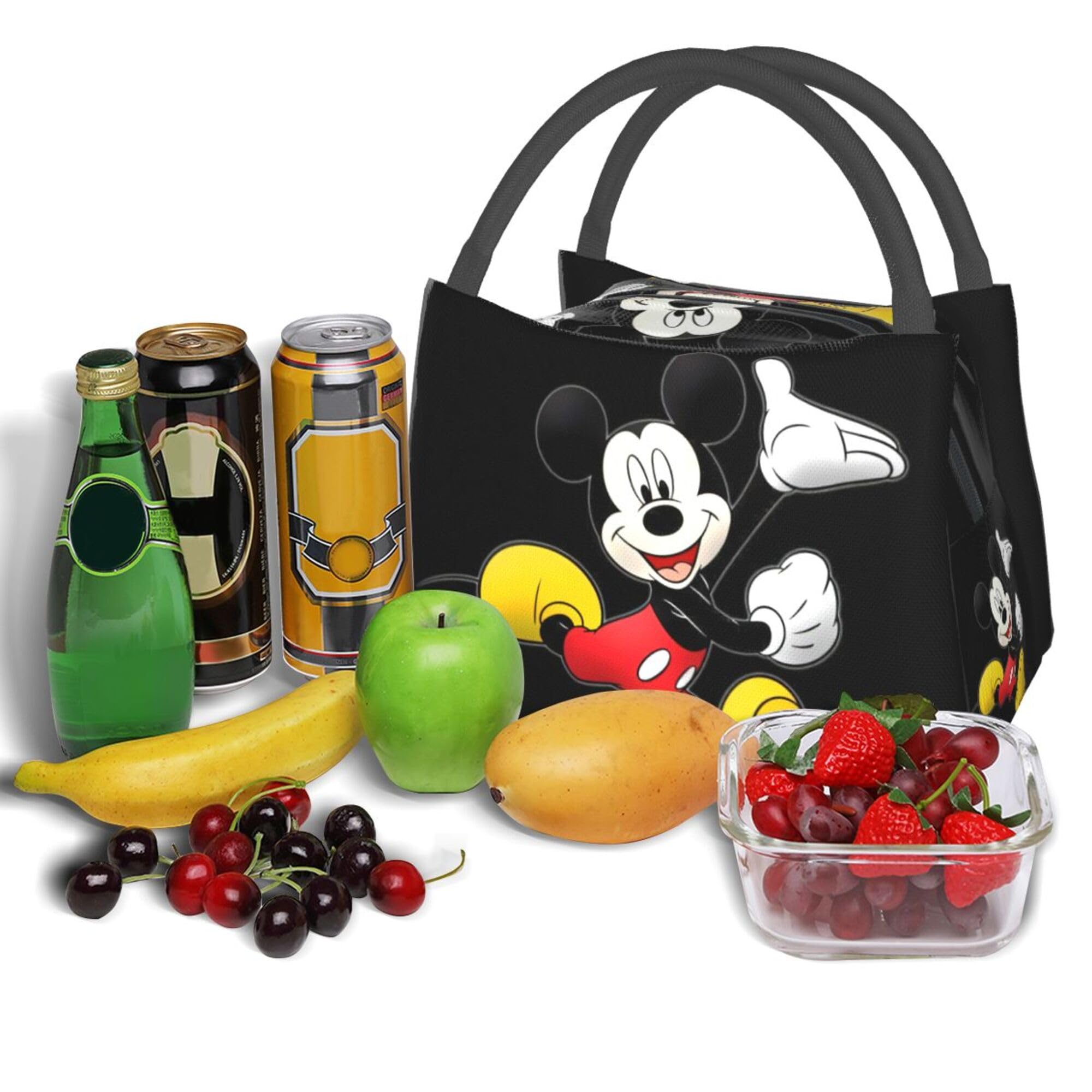 STikid Cartoon Lunch Bag Cute Lunch Box for Women Reusable Insulated Lunch Tote for Office Work Picnic Hiking