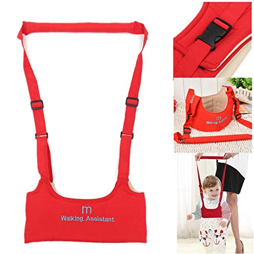 V-Shine Baby Walker, Handheld Kids Walker Harness, Breathable Adjustable Detachable Baby Walker Protective Belt, Safe Standing & Walk Tool-Help Baby Keep Balance Walk for 7-24 Month Old (Pink)