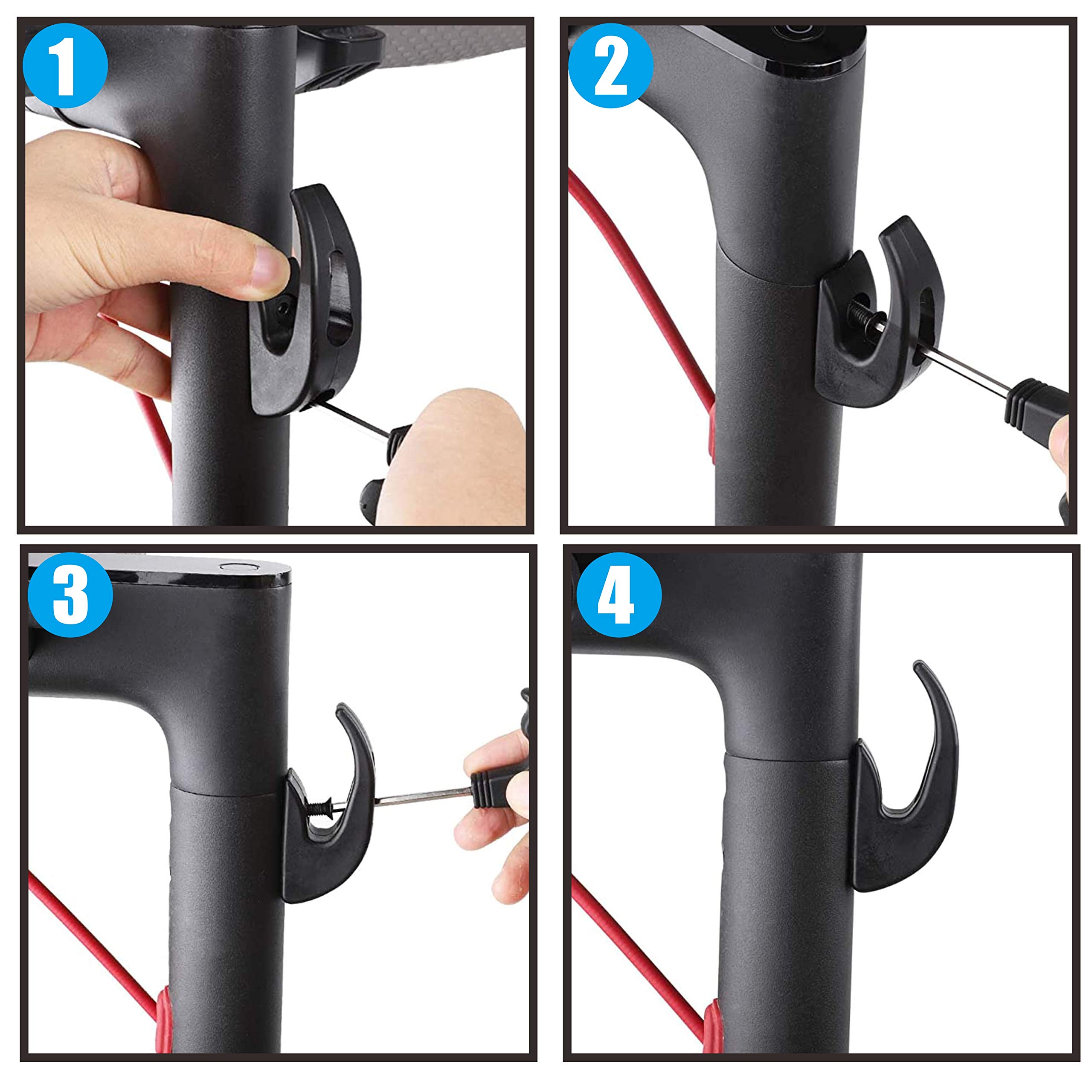 Tinke Electric Scooter Front Claw Hanger Plastic Carrying Hook Storage Bag Hook Compatible for Xiaomi M365/Pro 1S