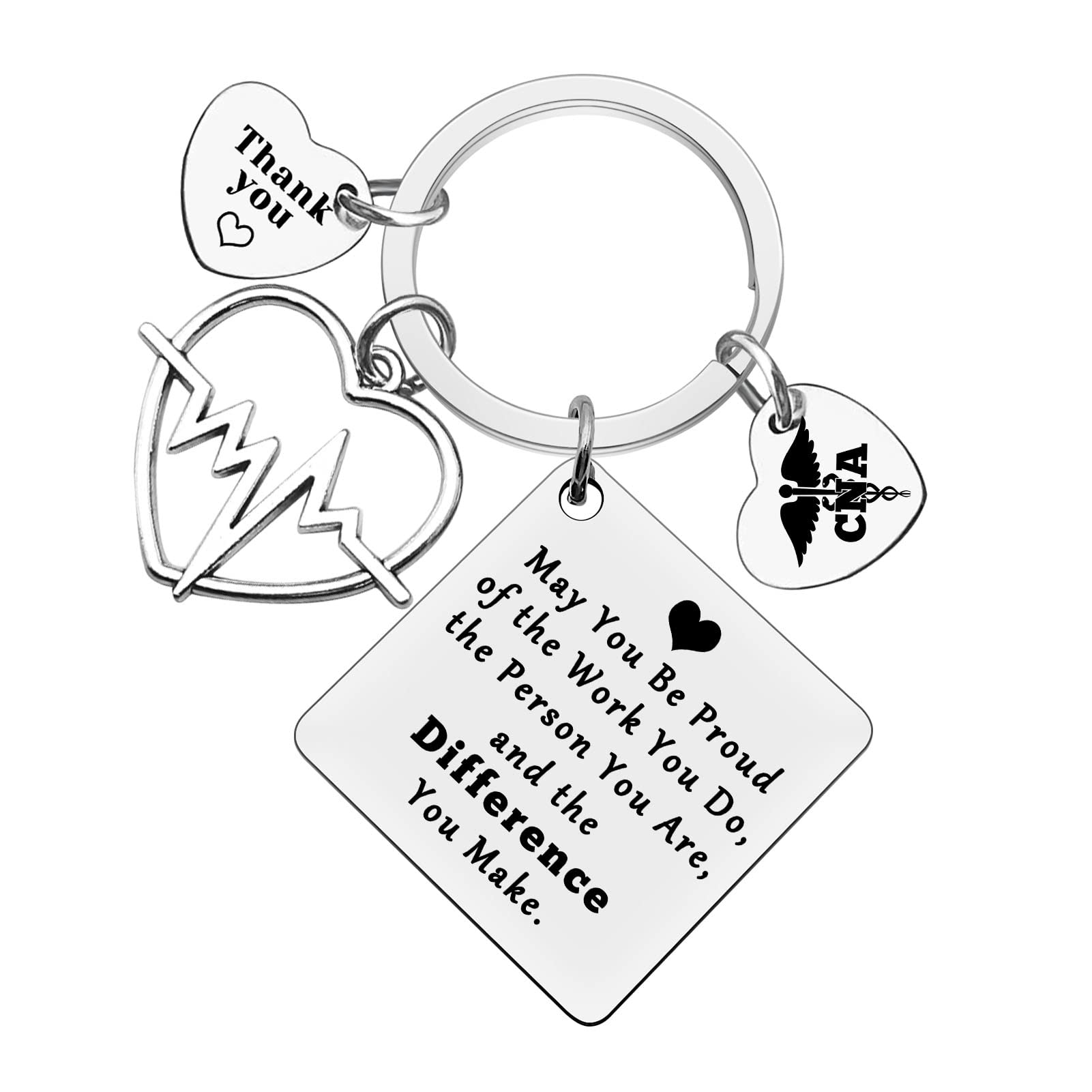 Xiahuyu CNA Thank You Gifts Certified Nursing Assistant Gifts Keychain CNA Graduation Gifts CNA Student Gifts CNA Appreciation Gifts CNA Leaving Gifts Christmas Birthday Retirement CNA Week Gifts