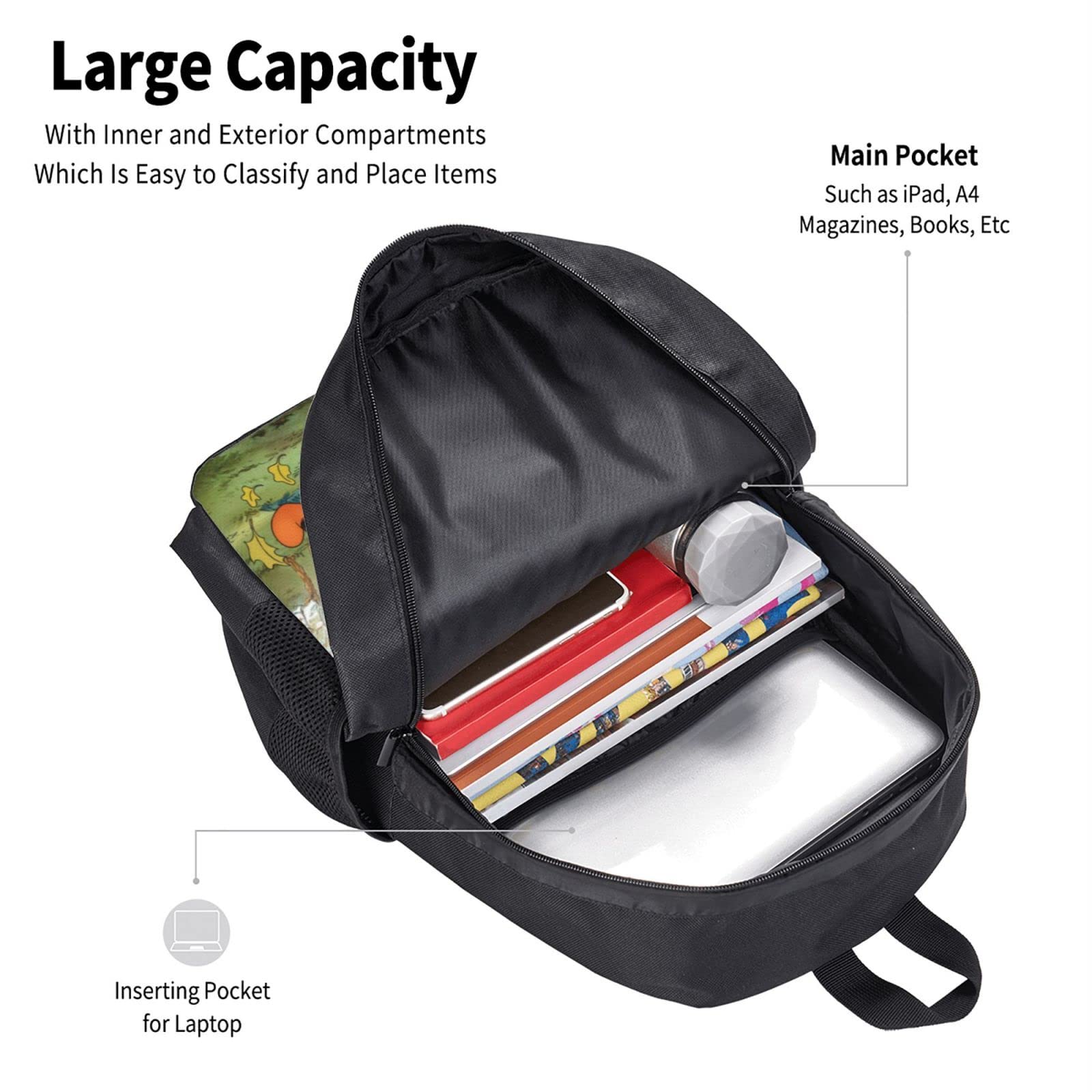 UINTA Cartoon Backpack Set with Pencil Case Bookbag Lunch Bag for Boy Girl