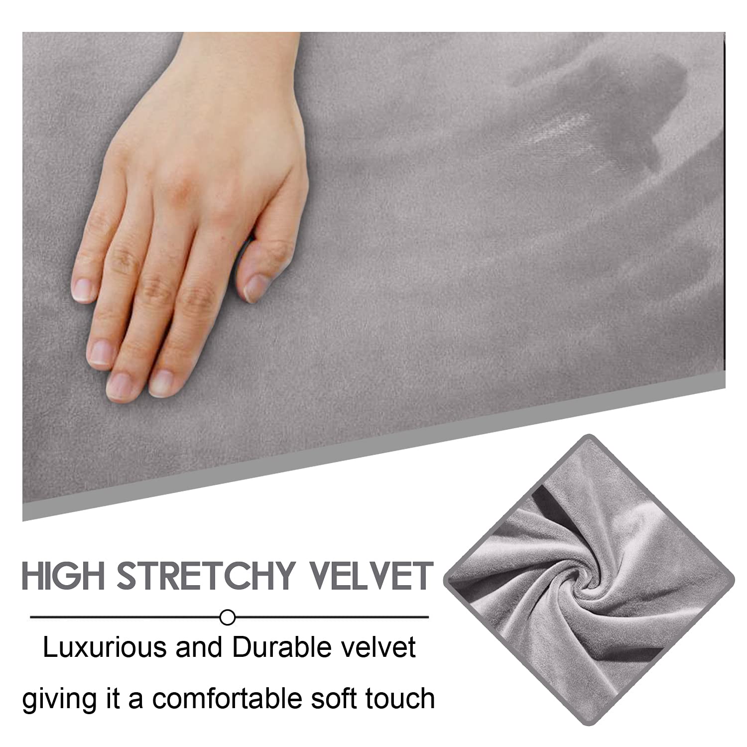 ULTICOR Additional Chaise Cover (Light Grey, Large - Right Chaise)