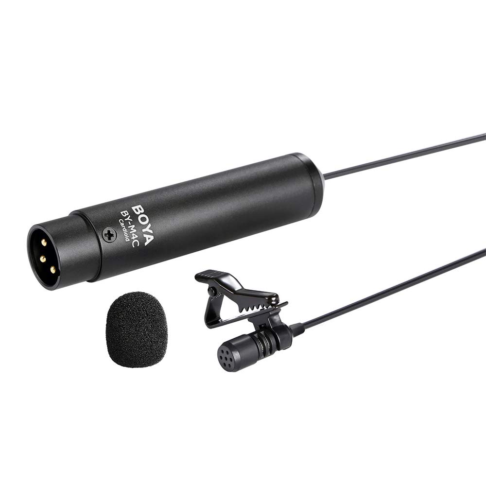Zoom H6 All Black 6-Track / 6-Input Portable Recorder with Single Mic Capsule, Boya Omnidirectional & Cardioid XLR Lavalier Mic Bundle