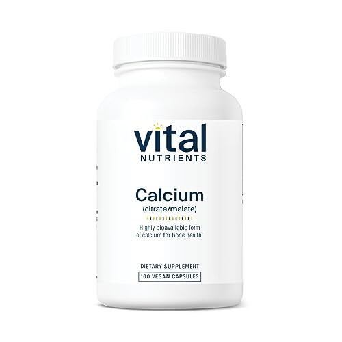 Vital Nutrients Calcium Citrate and Malate Complex 150mg | Vegan Supplement | Support Bone Strength, Muscle and Cardiovascular Health* | Gluten, Dairy and Soy Free | 100 Capsules