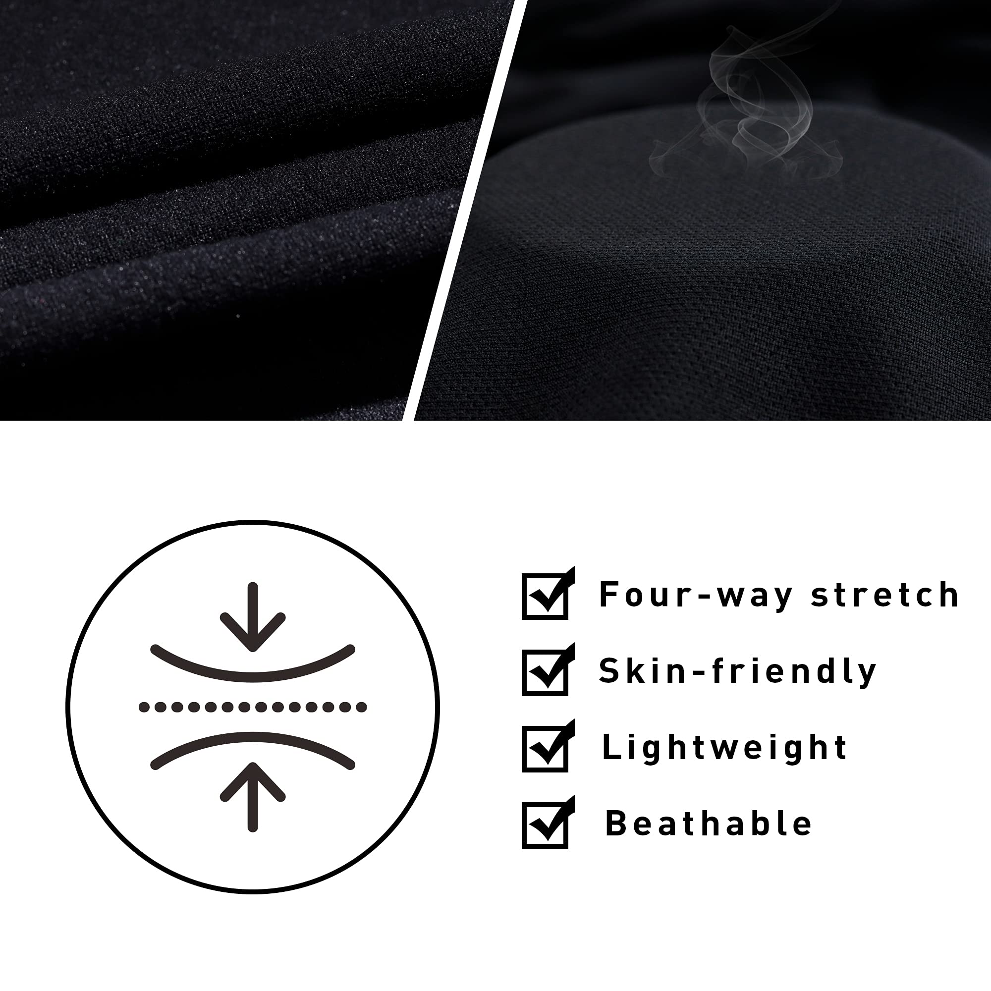 Dooy Men's Winter Thermal Fleece Cycling Bike Jersey Long Sleeve Running Jacket Windproof Breathable Reflective Softshell (Black, 2XL)