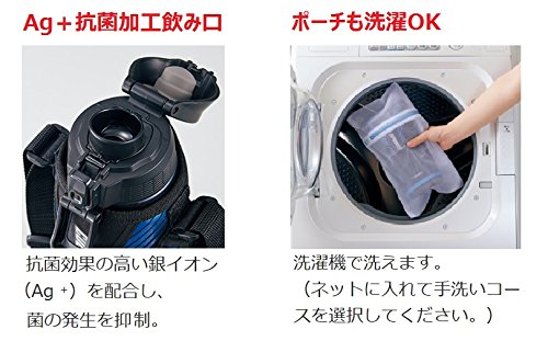 ZOJIRUSHI Water Bottle Straight drink Sports Type sutenresuku-rubotoru 1.0l Blue Black SD β bxl-fa10 β BB